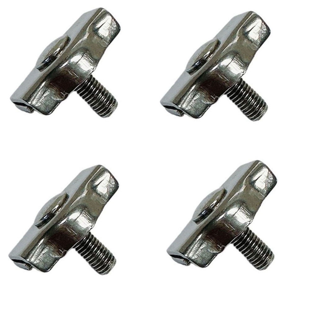 4 Pcs Simplex Single Bolt Wire Rope Clips, T304 Stainless Steel for 1/4 ...