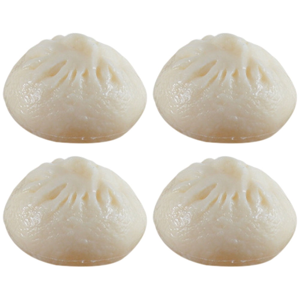 4 Pcs Simulated Buns Cooking Toy Steamed Stuffed Model Models Dumpling ...