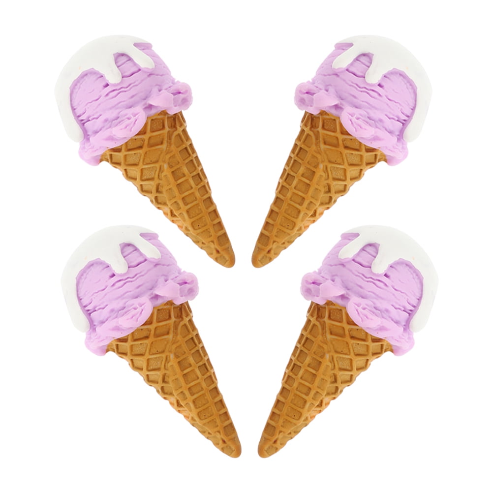 4 Pcs Simulation Ice Cream Props for Dessert Shop Display Party Decor ...
