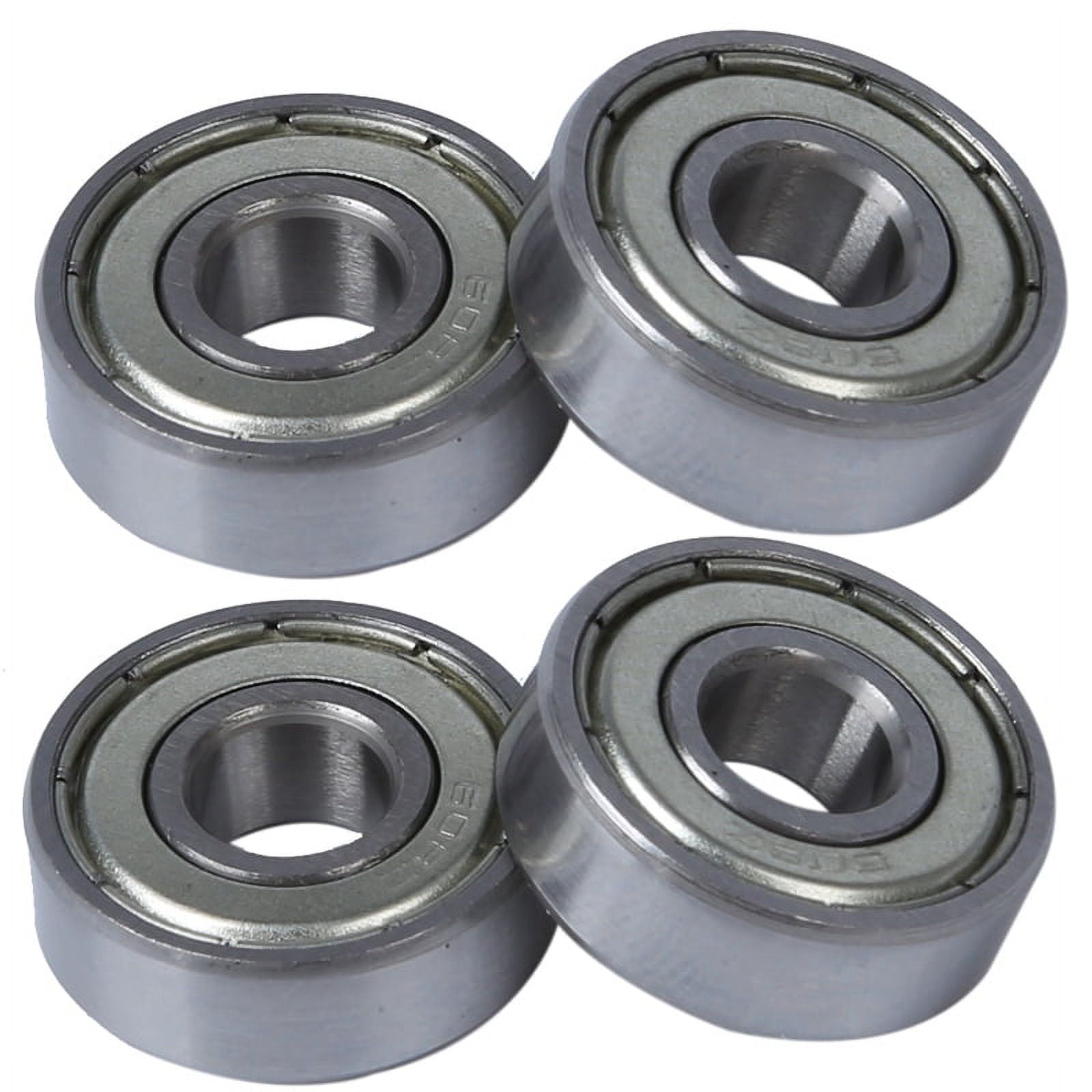 4 Pcs Single Shielded 608Z Miniature Deep Groove Ball Bearings ...