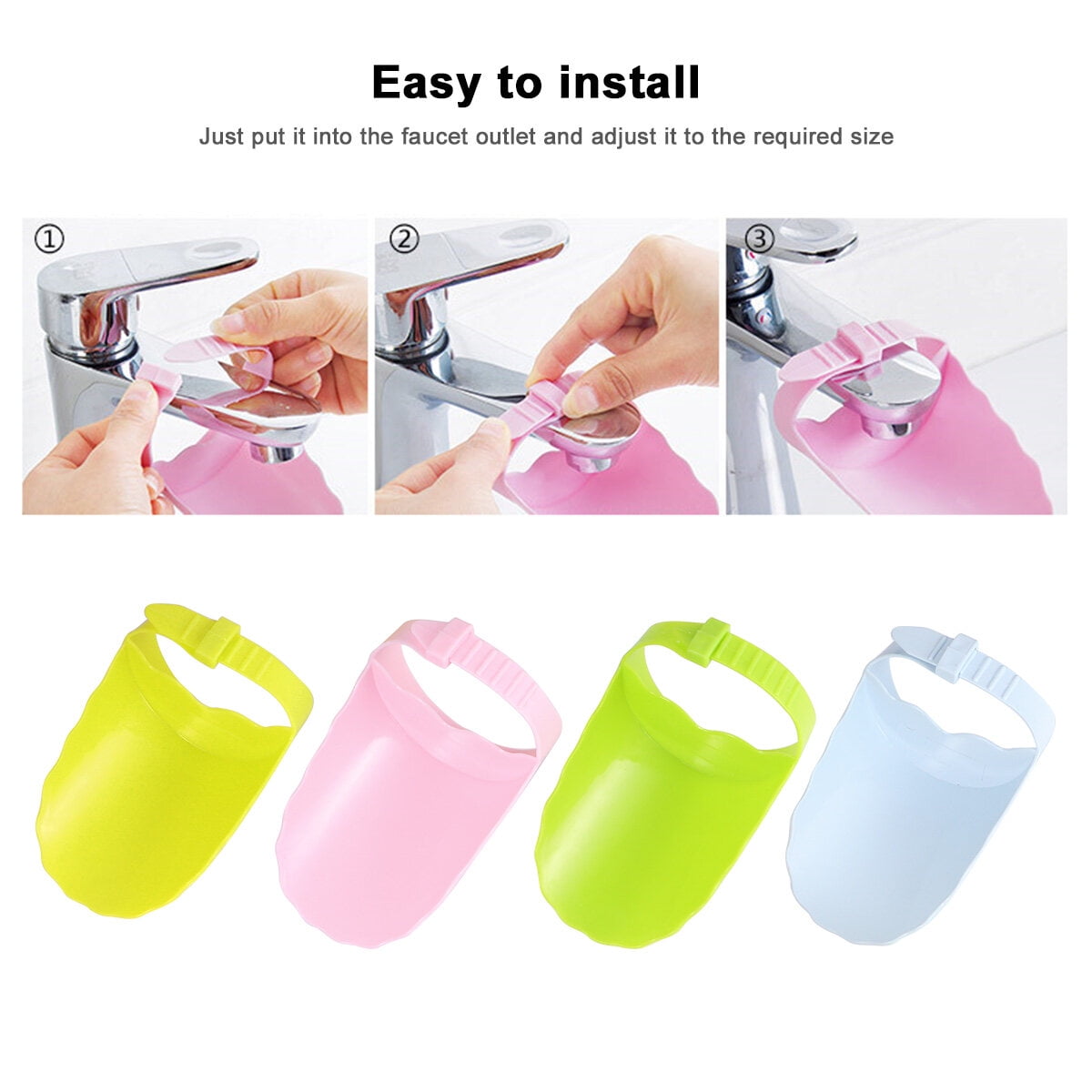 4 Pcs Sink Handle Extender Strainer Spout Wash Toddler Child - Walmart.com