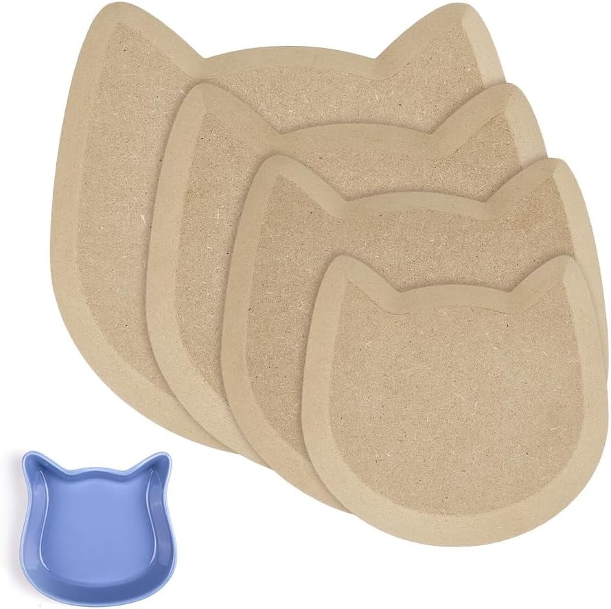 4 Pcs 4 Sizes Ceramics Molds Ceramics Plate Molds Pottery Molds Pottery ...