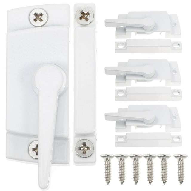 4 Pcs Sliding Window Lock Vinyl Locks Security Bars for Windows ...