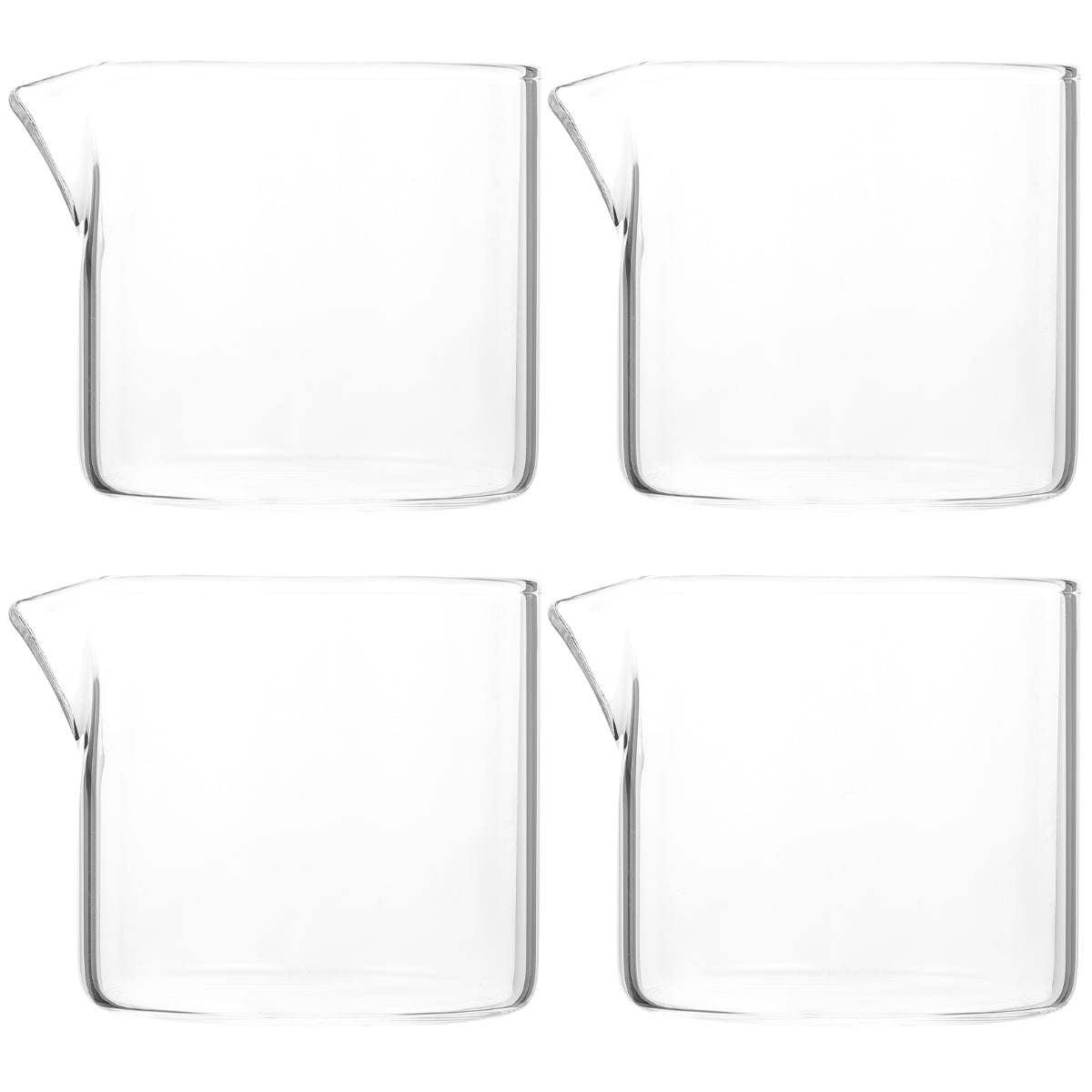 4 Pcs Small Milk Jug Tea Cup Milk Cup Glass Coffee Mug Gravy Pitcher ...