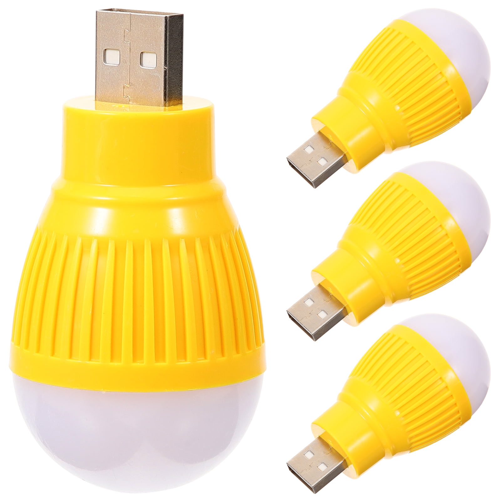 4 Pcs Small Table Lamp LED Night Lights Mini USB Fixture Travel for ...