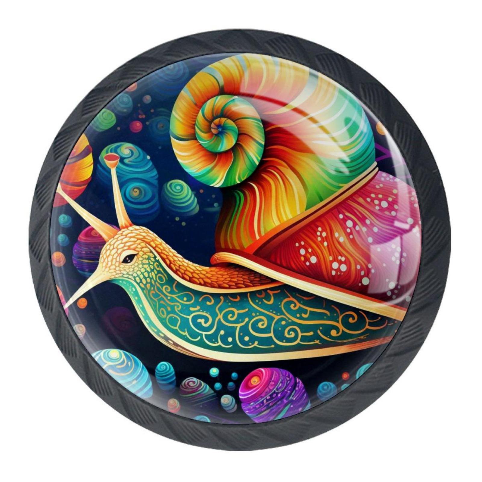 4 Pcs Snails Knobs for Kitchen Cabinet Cupboard Dresser Bookcase Drawer ...