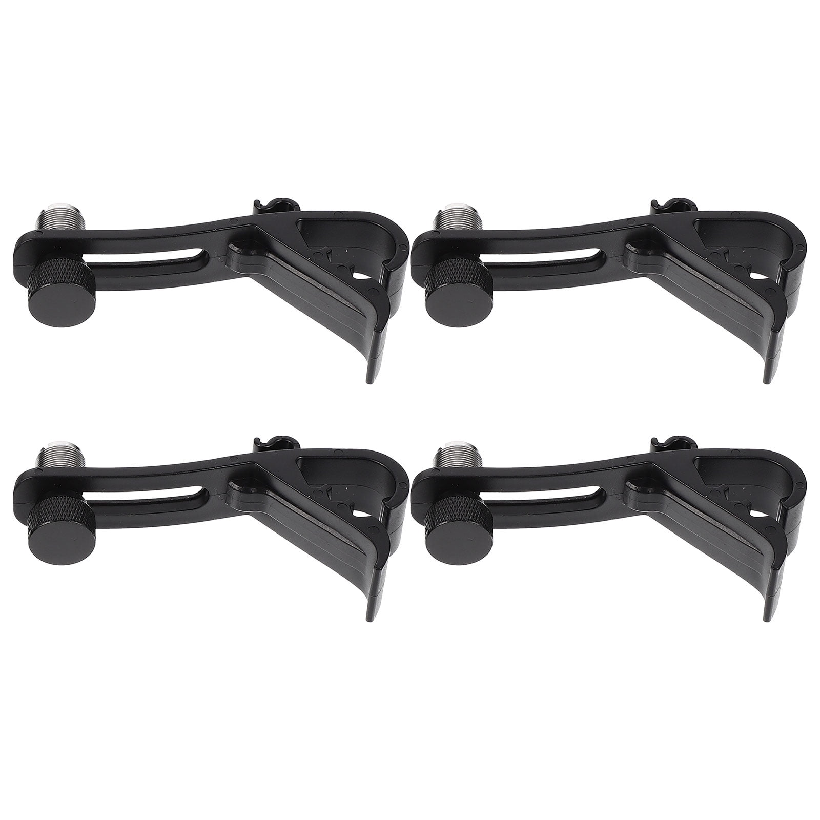 4 Pcs Snare Drum Mic Plastic Clip Microphone Clips Rim Clamp Bracket ...