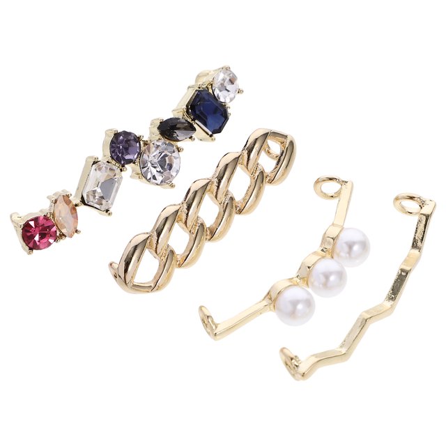 4 Pcs Sneakers Lace Buckle Decoration Shoe Decorations for Girls Miss 4 ...