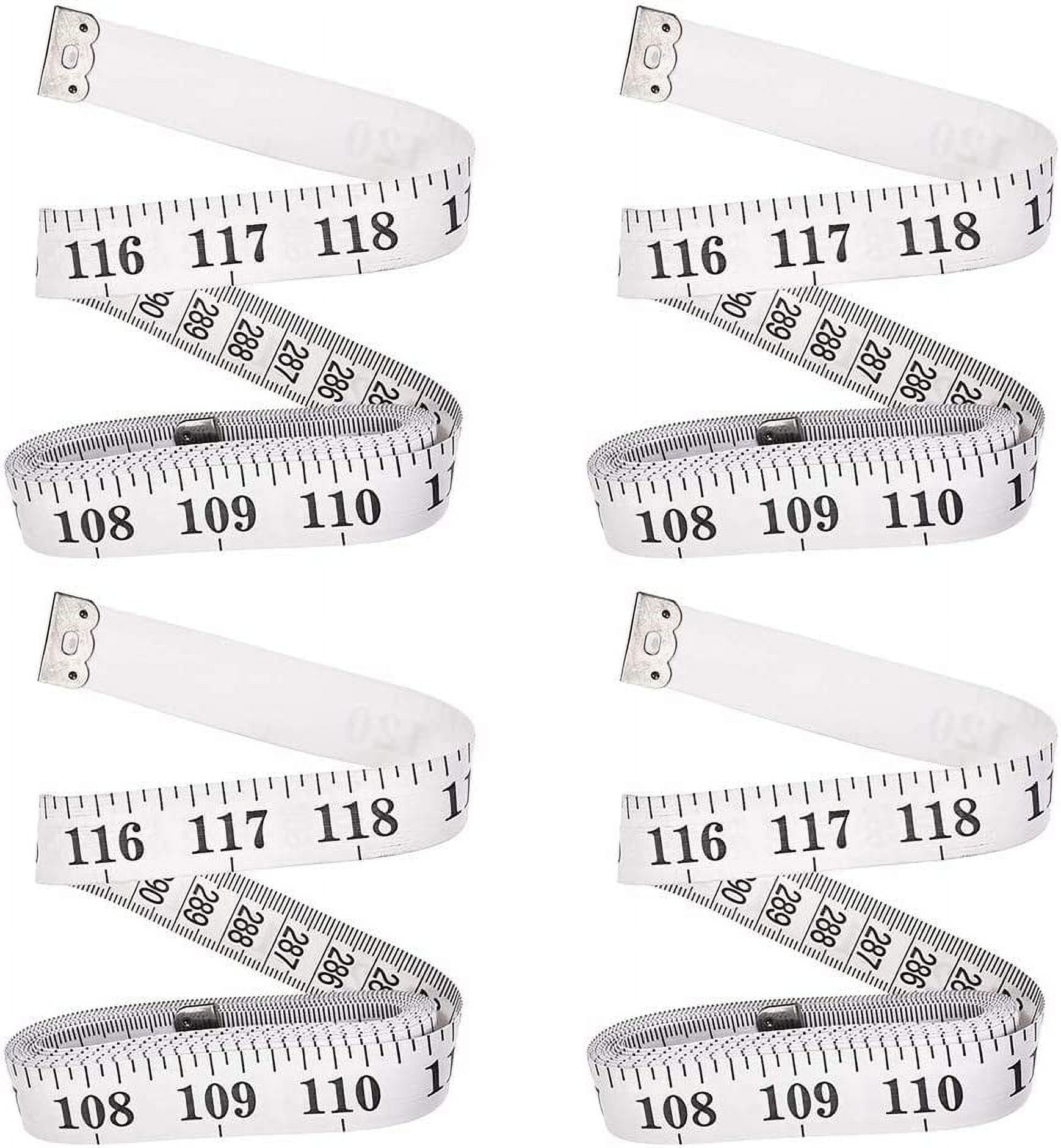 4 Pcs Soft Tape Measures, 2-Pack 60 Inch 1.5M Double Scale Soft Tape ...