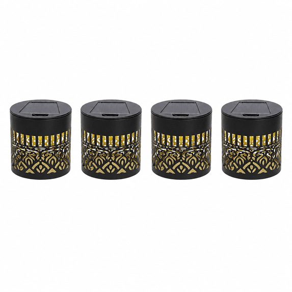 4 Pcs Solar Mandala Wall Lights, Color Changing Outdoor Fence ...