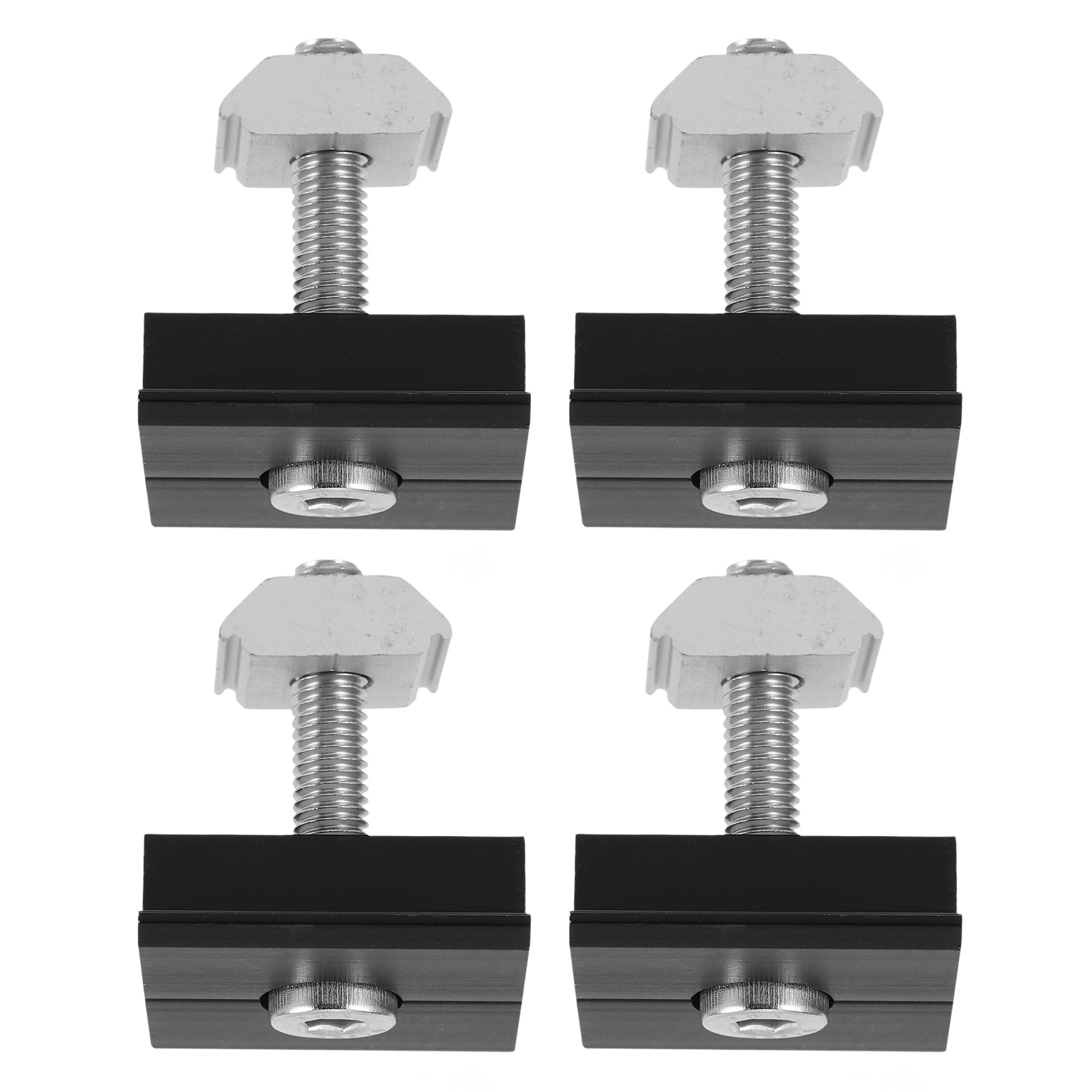 4 Pcs Solar Panel Clip Mounting Bases Large Felt Board Black - Walmart.com