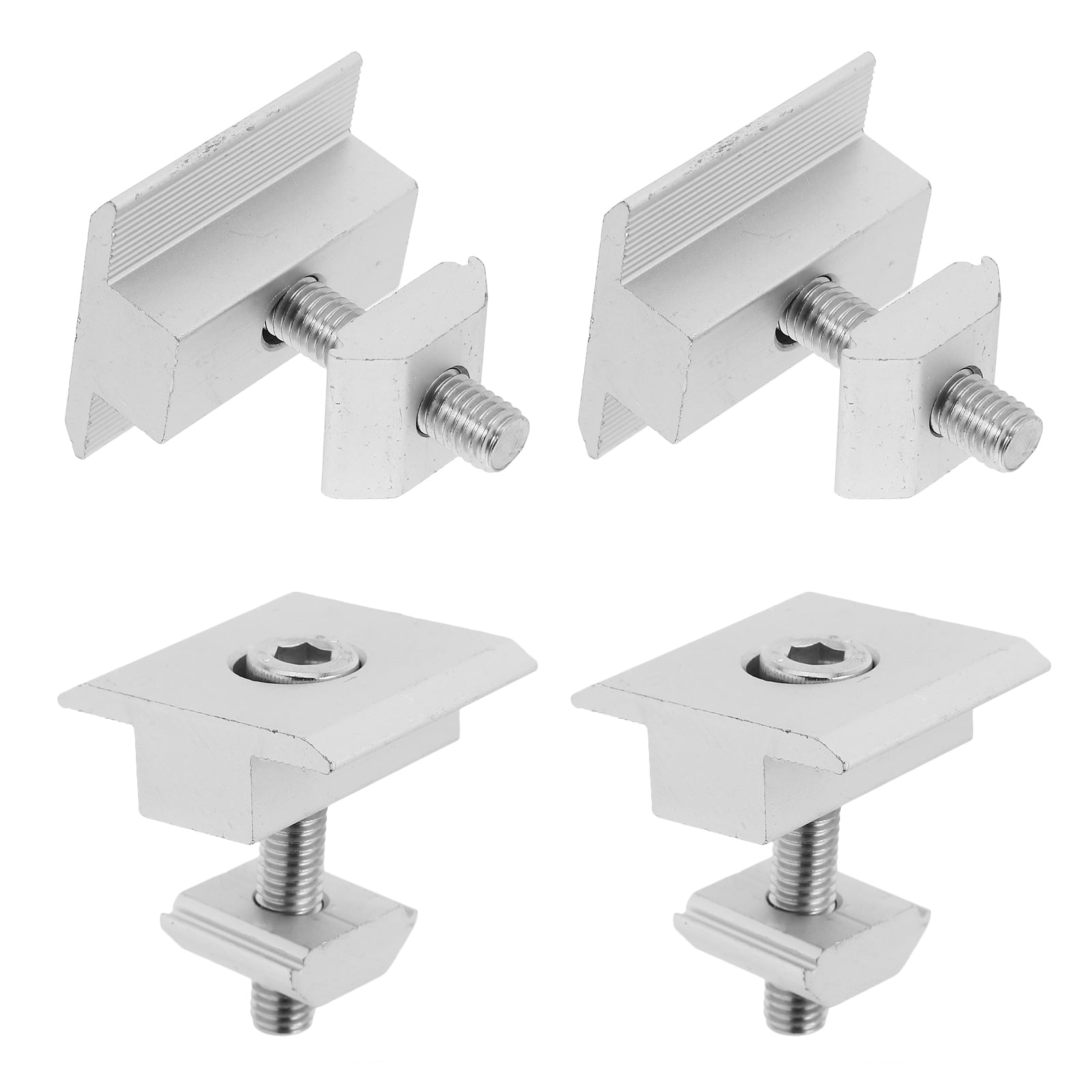 4 Pcs Solar Panel Clip Solar Panel Drain Clip Solar Panel Ground Clamp ...