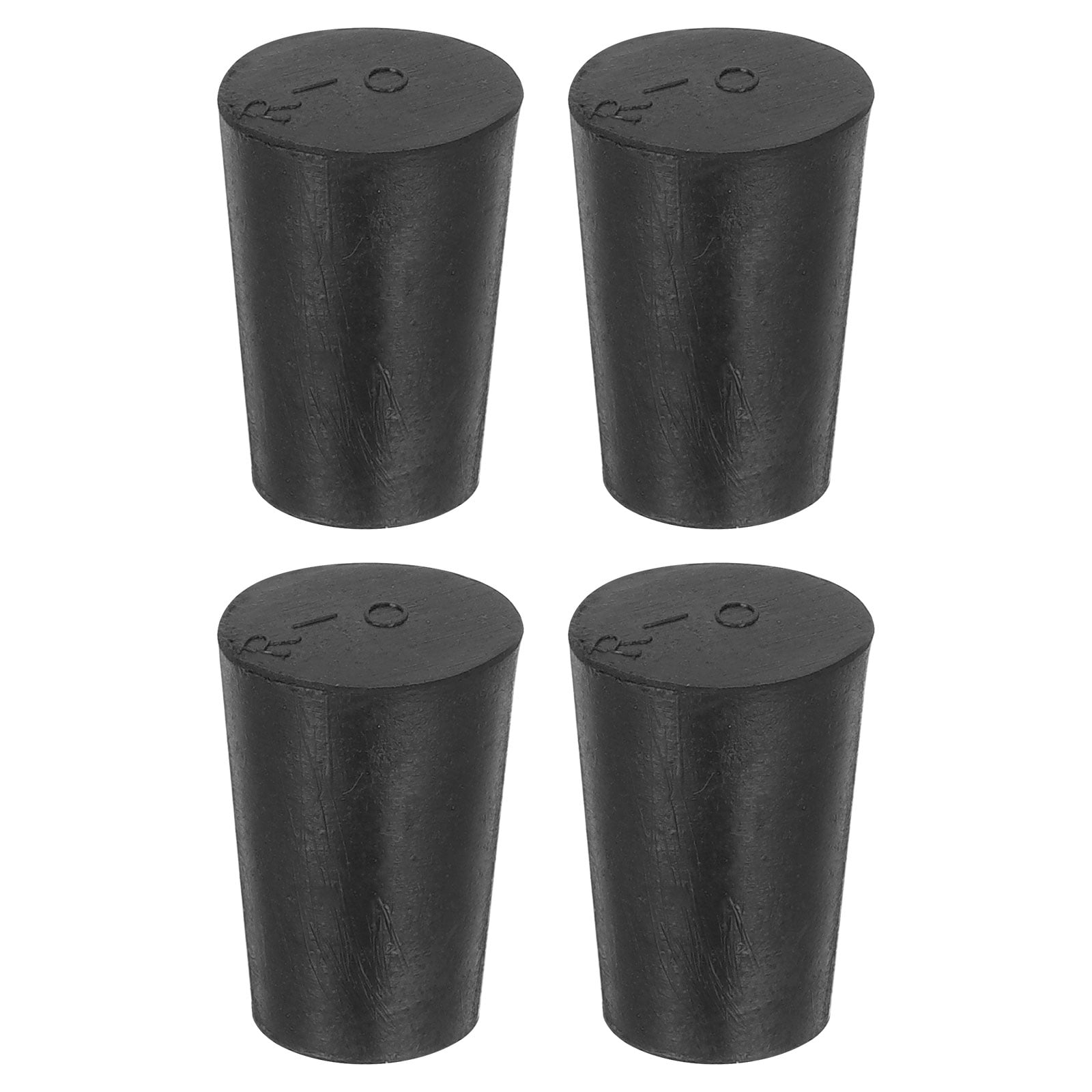 4 Pcs Solid Rubber Stopper, Tapered Lab Seal Tube Stopper Plug for Test ...