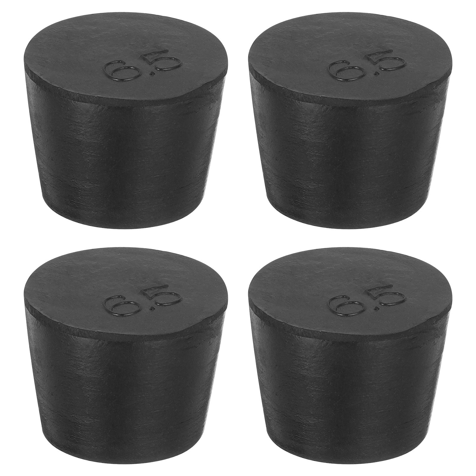 4 Pcs Solid Rubber Stopper, Tapered Lab Seal Tube Stopper Plug for Test ...