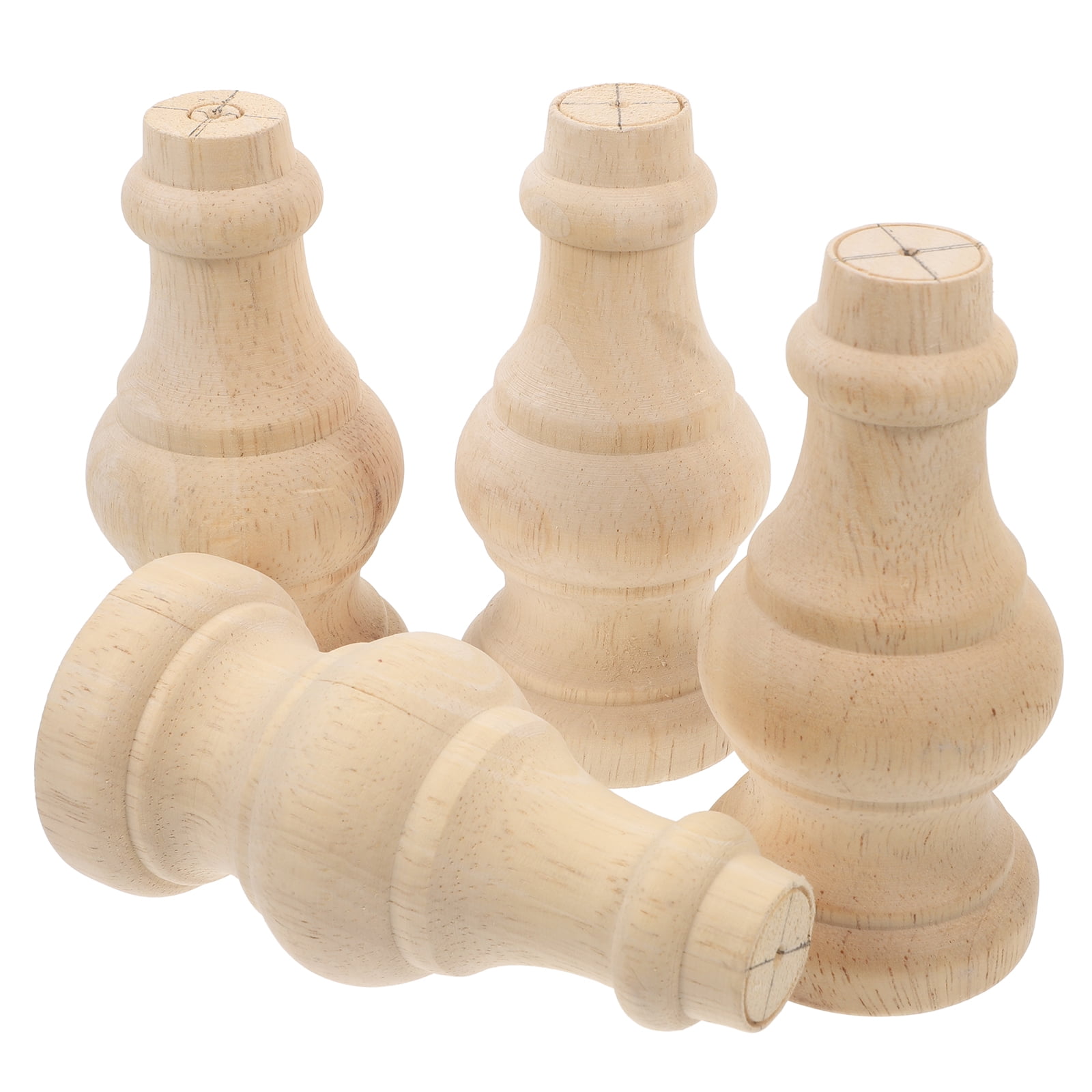 4 Pcs Solid Wood Home Feet Small Furniture Legs Vintage Legs for ...