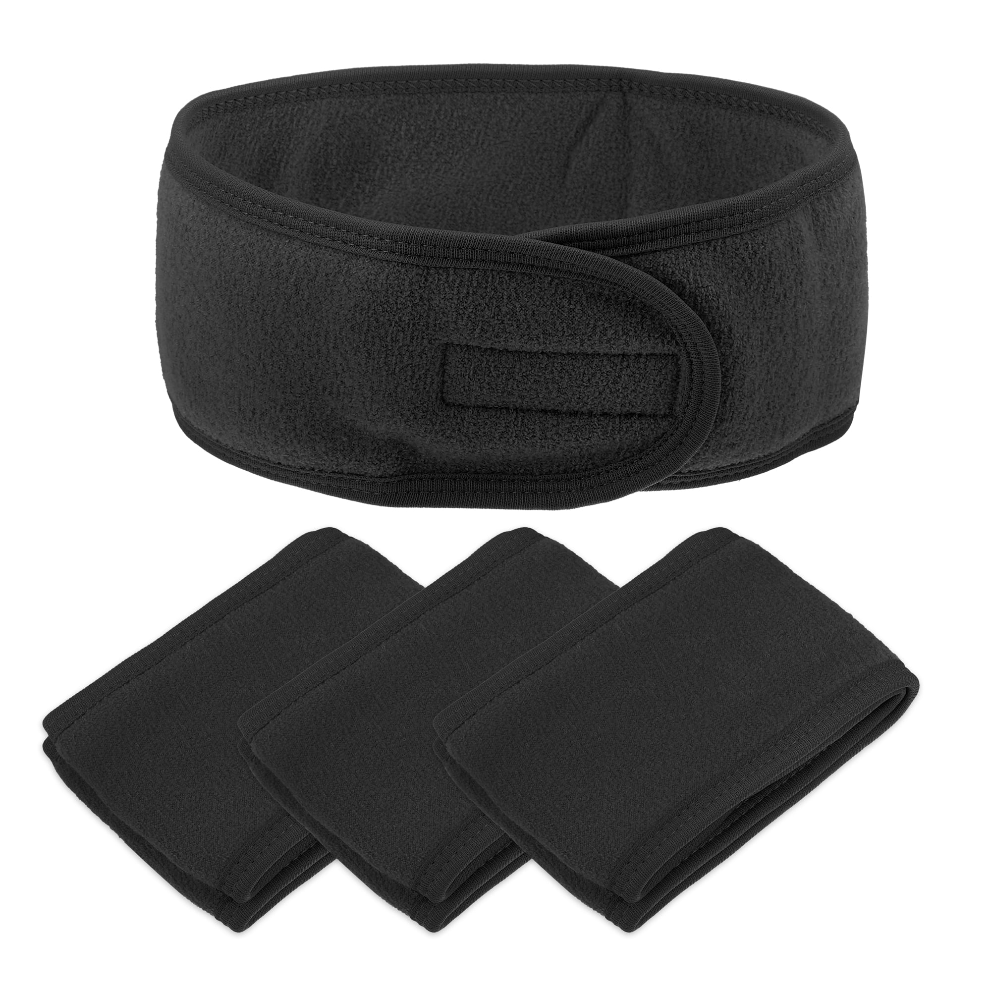 Unique Bargains 4 Pcs Spa Headband Soft Women Hair Bands for Face ...