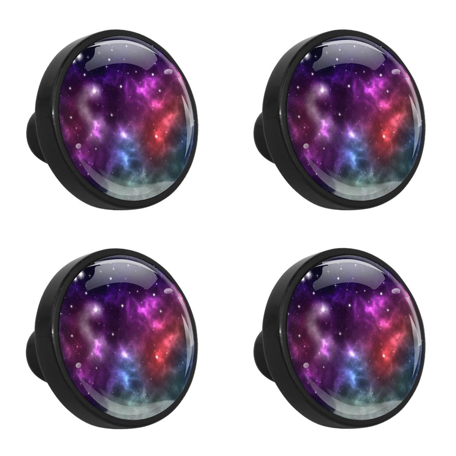 4 Pcs Space Galaxy Nebula Knobs for Kitchen Cabinet Cupboard Dresser ...