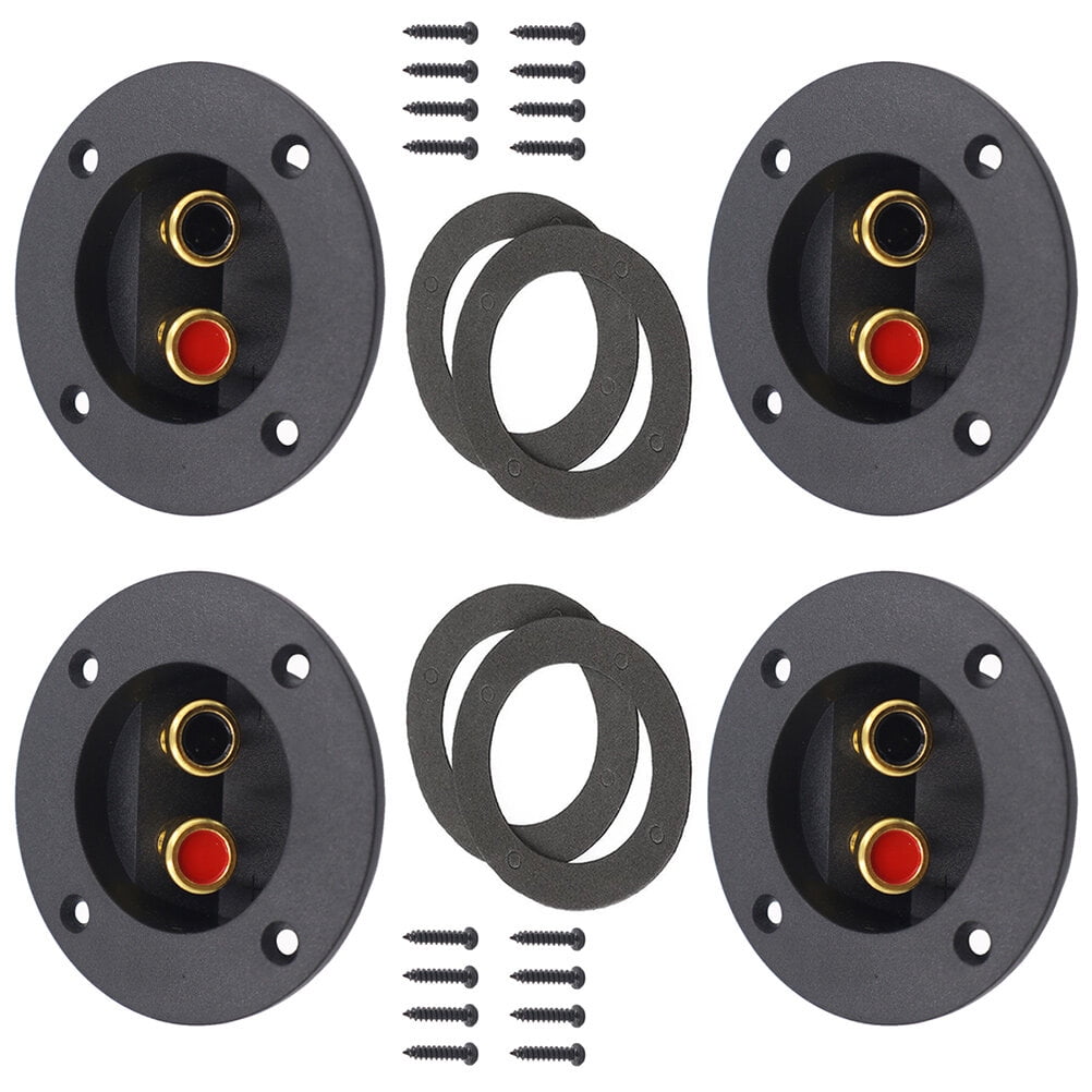 4 Pcs Speaker Terminal Cup Subwoofer Wire Connectors Crimp Terminals ...