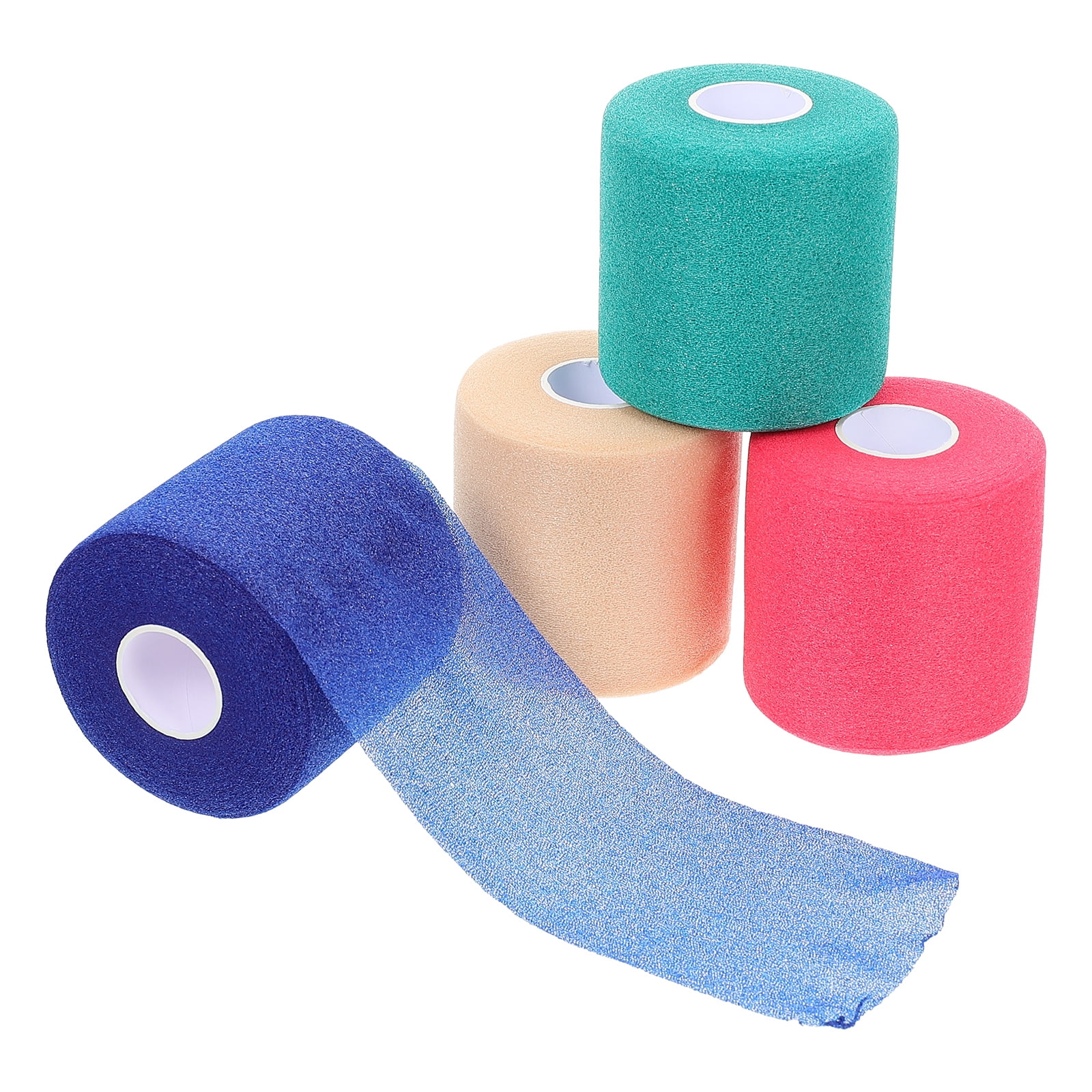 4 Pcs Sponge Film Athletic Tape Cohesive Bandage Hair Tubular - Walmart.com