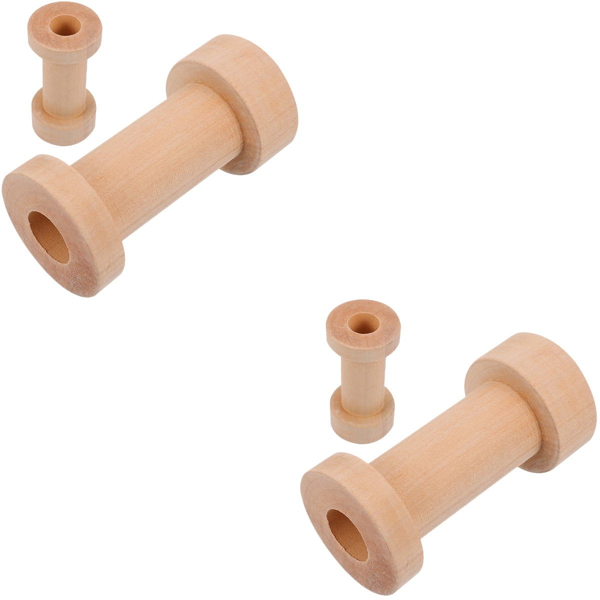 MERRYHAPY Light Yellow Wood Yarn Holders for Embroidery and Knitting ...