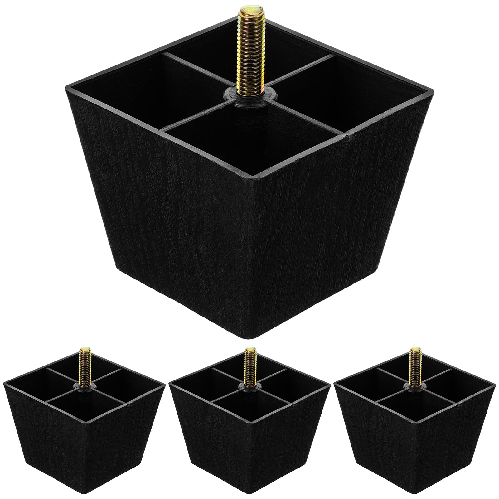 4 Pcs Square Furniture Legs Desk Legs Foot Pad Couch Feet Furniture ...