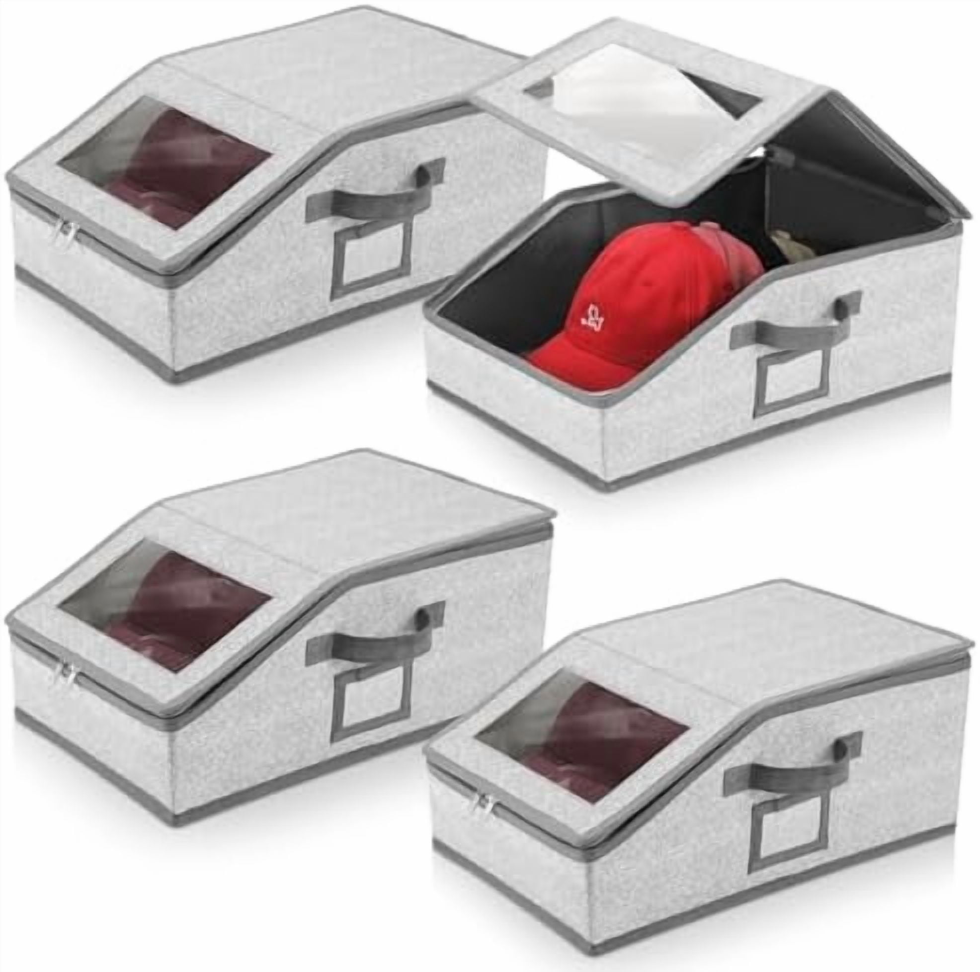 4 Pcs Stackable Hat Storage Ball Cap Storage Baseball Hat Organizer for ...