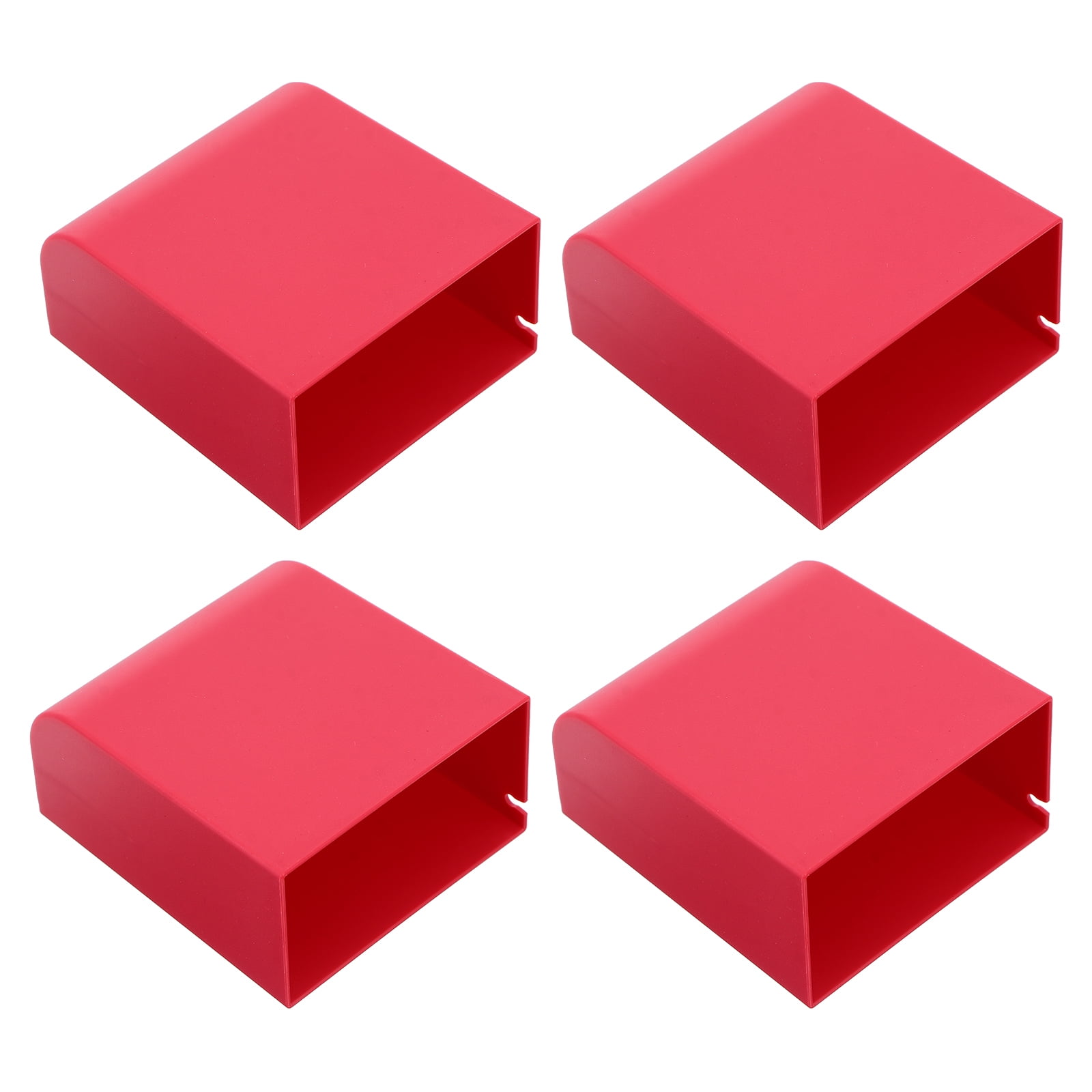 4 Pcs Stacking Bins Storage Unit Remote Control Box Toiletries Holder ...