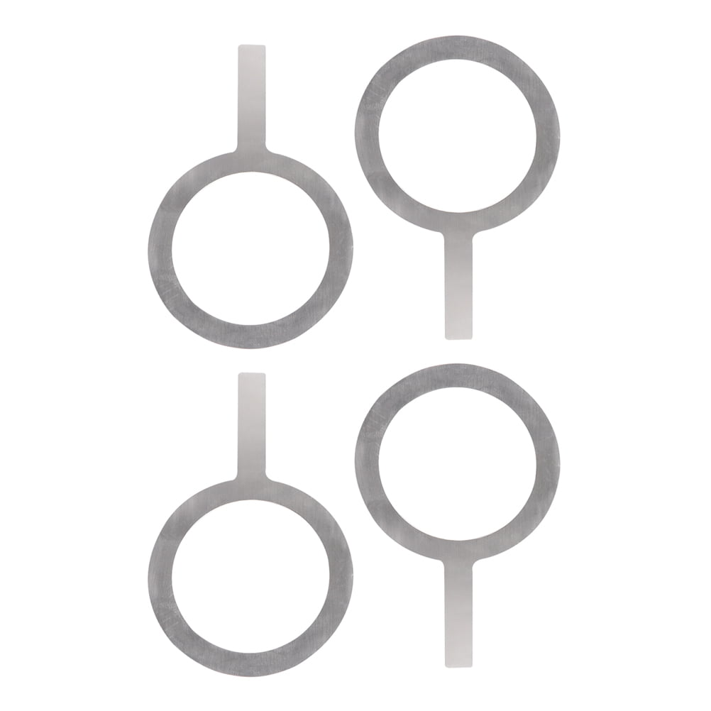 4 Pcs Stainless Steel Baking Cup Ring Milk Rim Syrup Decal Cars Carbon ...