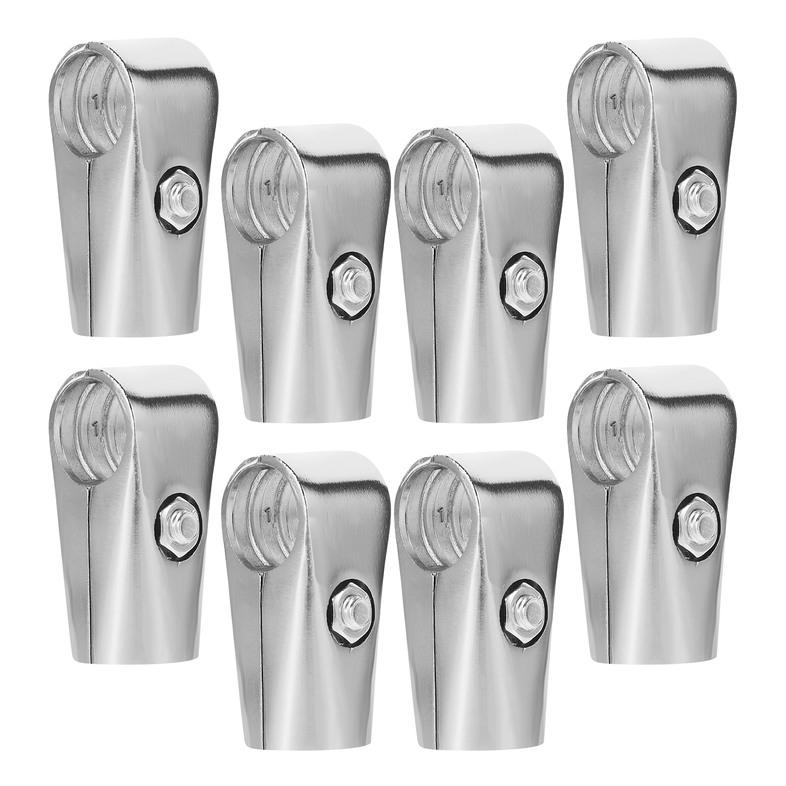 4 Pcs Stainless Steel Connectors Clothes Drying Rack Clamps Accessories ...