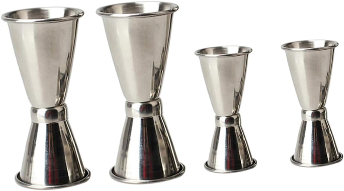 4 Pcs Stainless Steel Double Head Measuring Cups Cocktail Jigger for ...