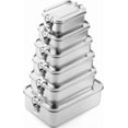 4 Pcs Stainless Steel Food Containers, Metal Bento Lunch Box, Stainless ...