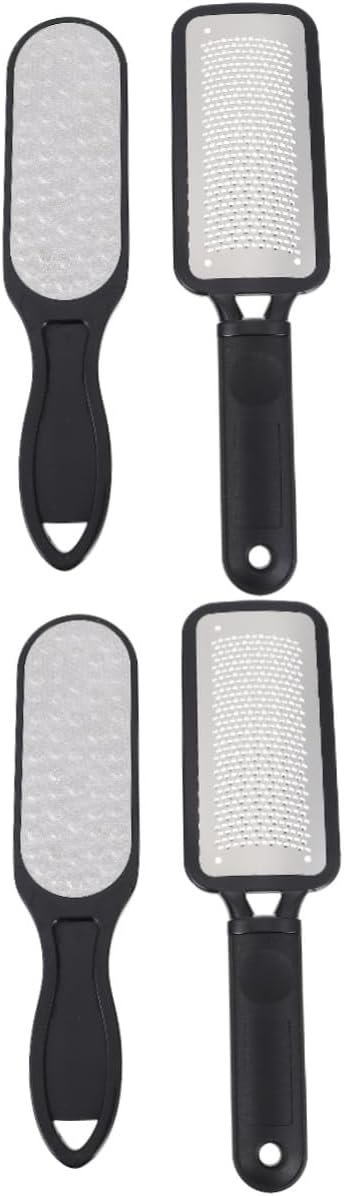 4 Pcs Stainless Steel Foot File Nursing Hand Squeegee Dry Skin Remover ...
