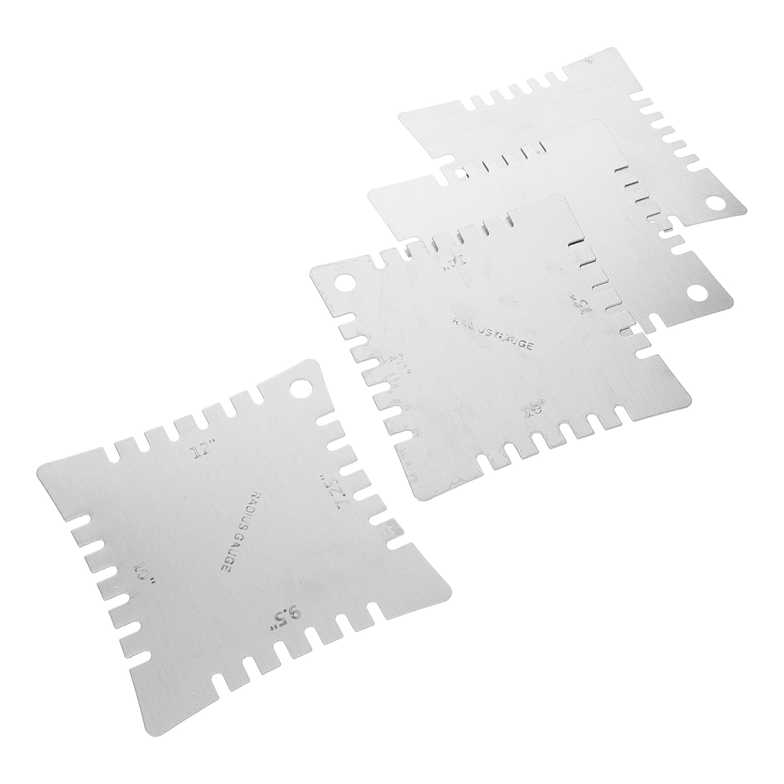 4 Pcs Stainless Steel Guitar Radius Gauge Fingerboard Fretboard Radius ...