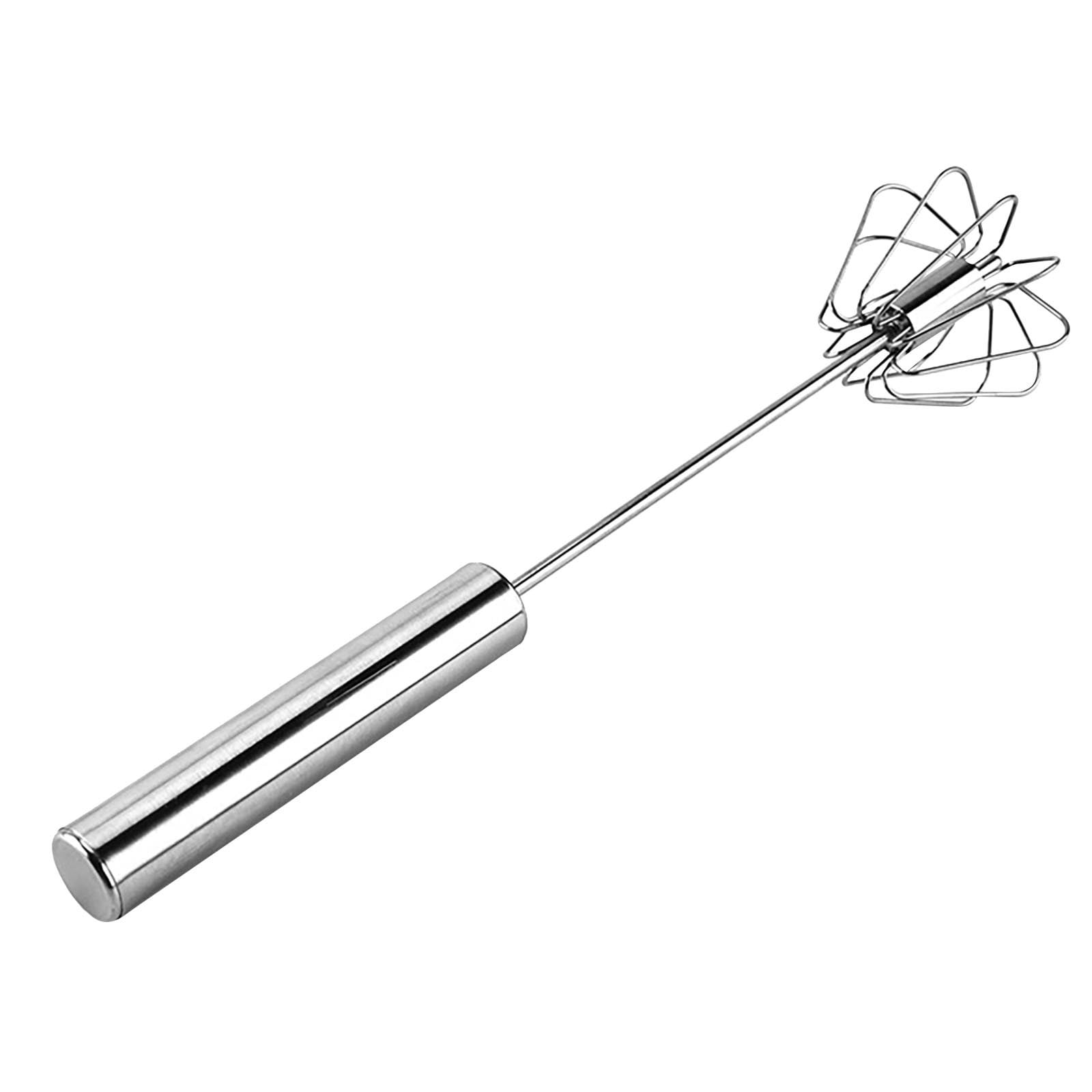 4 Pcs Stainless Steel Hand Press Rotary Whisk Beater - Semi-Automatic ...