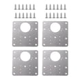 4 Pcs Stainless Steel Hinge Repair Plate Cabinet Hinge Repair Plate Kit ...
