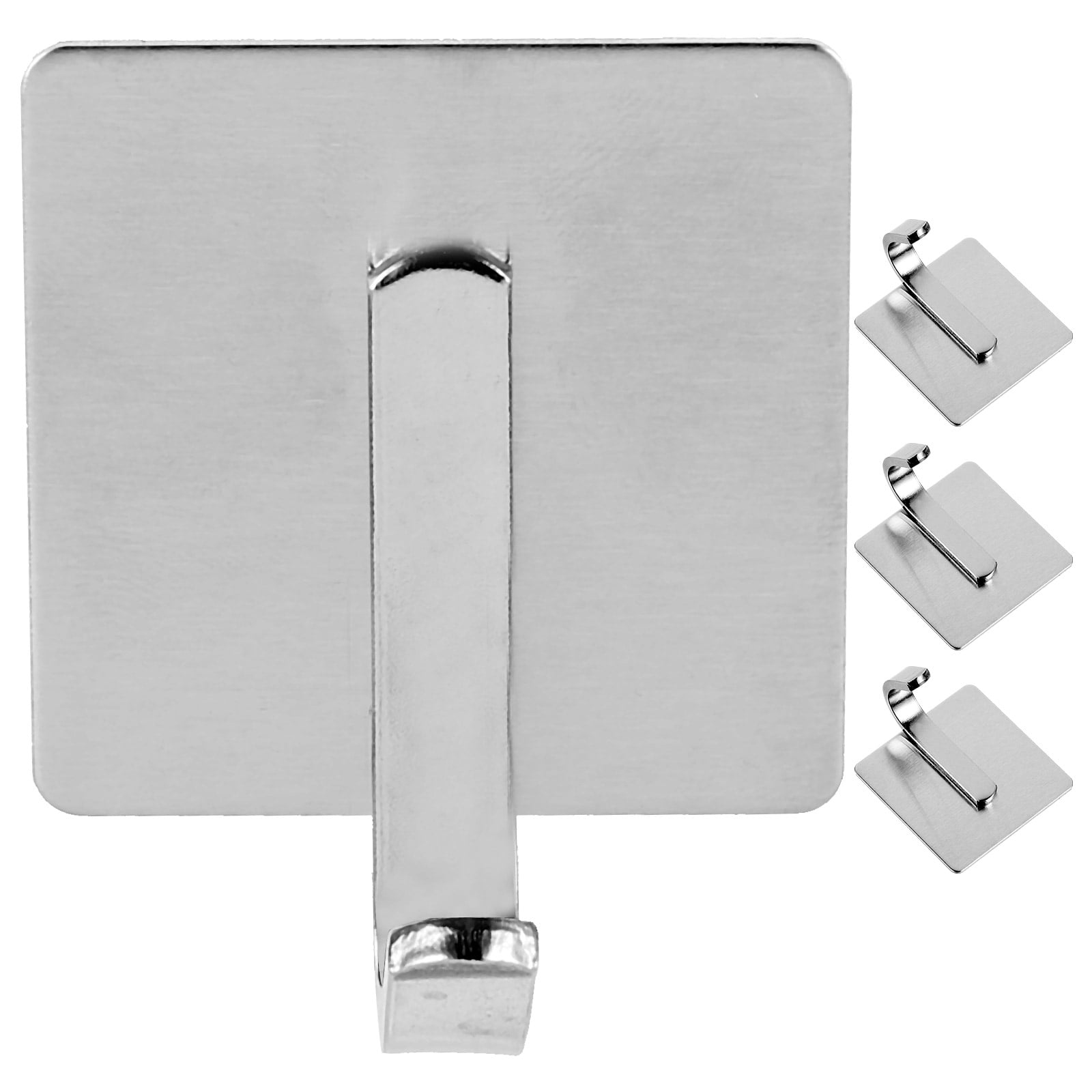 4 Pcs Stainless Steel Hook Key Hat Hooks Heavy Duty Clothes Rack Towel ...