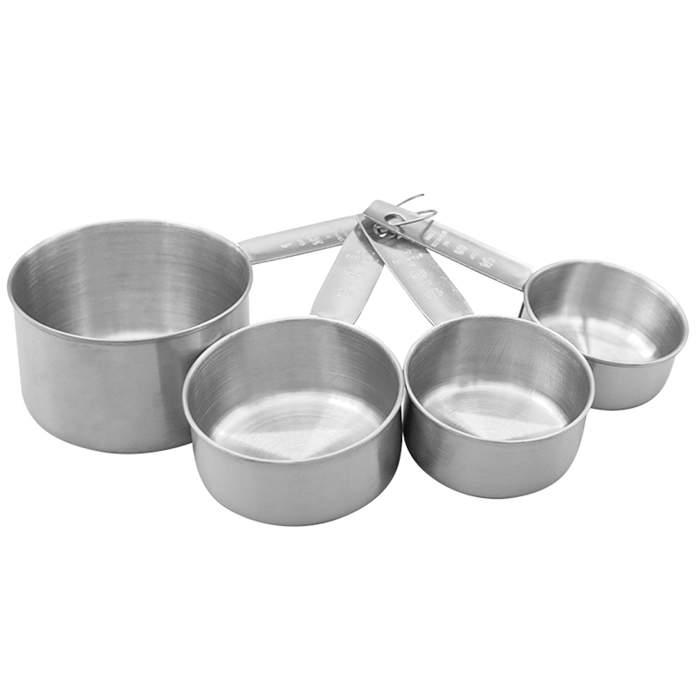 4 Pcs Stainless Steel Measuring Spoon Tablespoon Scoop Spoons Metal ...