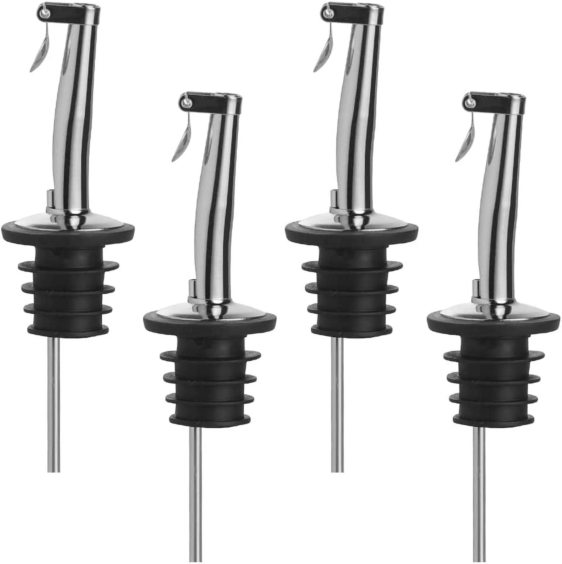 4 Pcs Stainless Steel Oil Spout Liquor Pourers Bottle Spout Speed ...