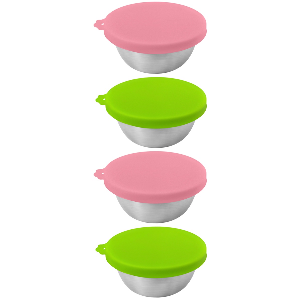 4 Pcs Stainless Steel Sauce Cup Soy Dispenser Picnic Boxes Portable ...