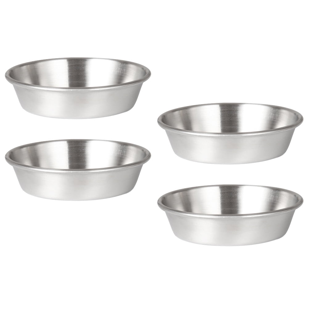4 Pcs Stainless Steel Seasoning Dish Seasoning Bowl Food Sauce Dish ...