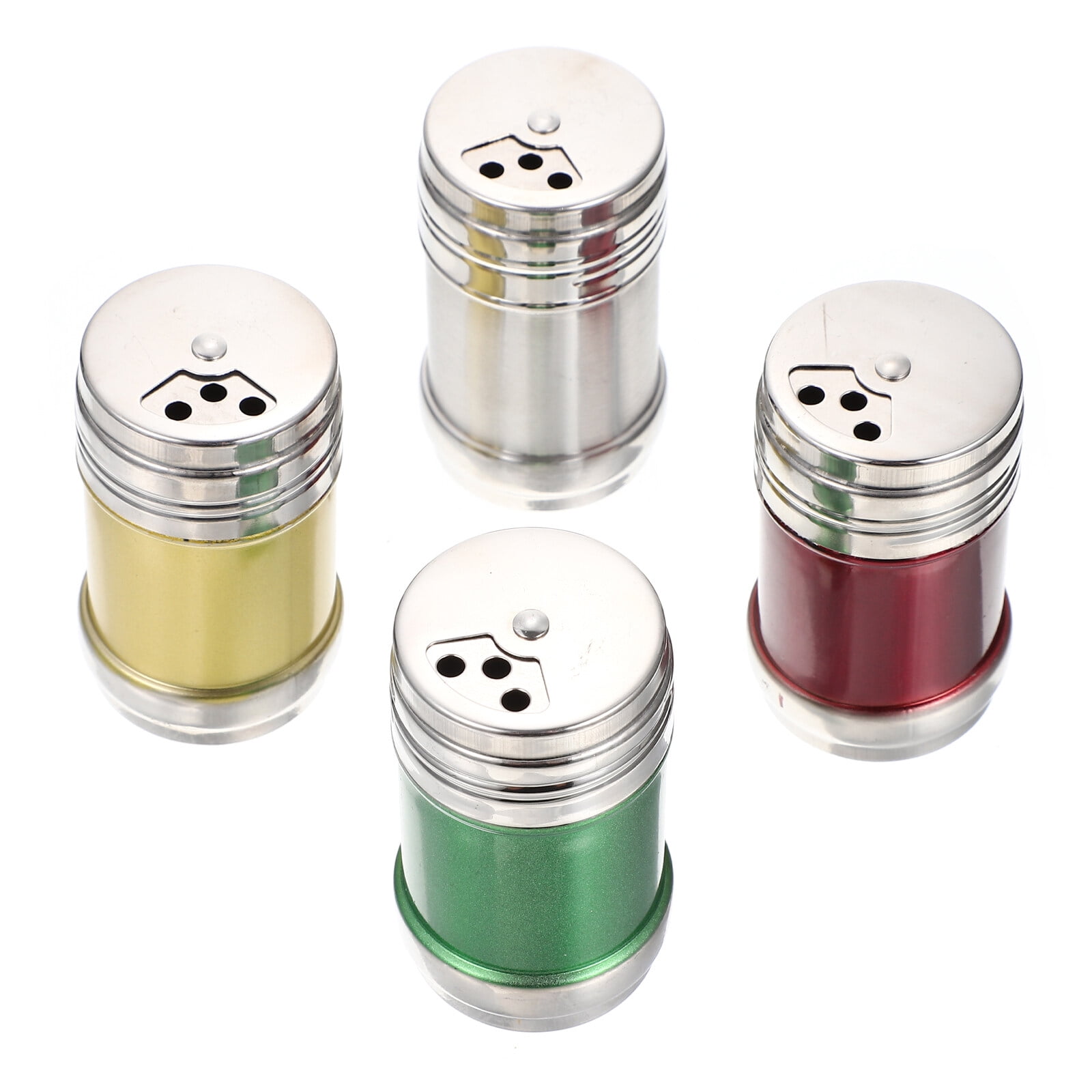 ONAPARTER 4 Pcs Stainless Steel Seasoning Jar Convenient Salt Shaker ...