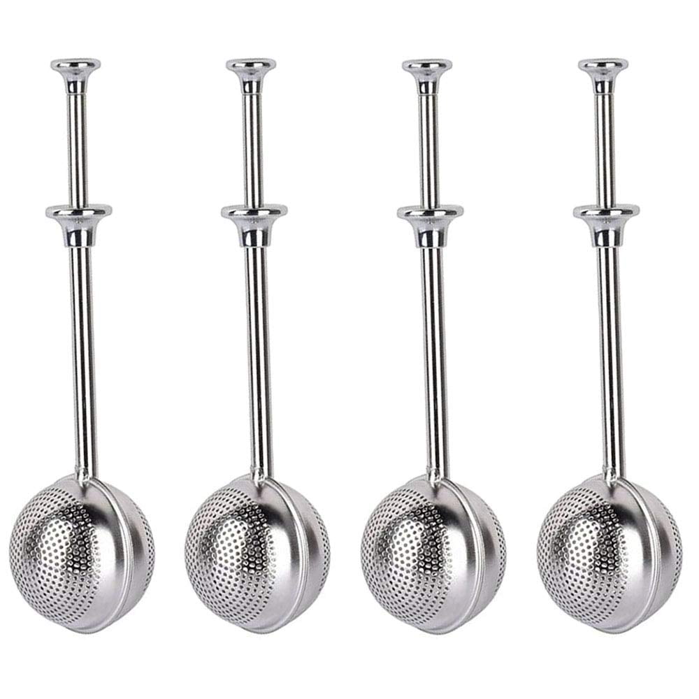 4 Pcs Stainless Steel Tea Infuser Tea Strainer Sugar Flour Sifters ...