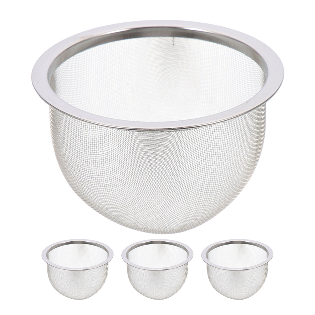 4 Pcs Stainless Tea Filters Kettle Fine Mesh Infuser Silver - Walmart.com