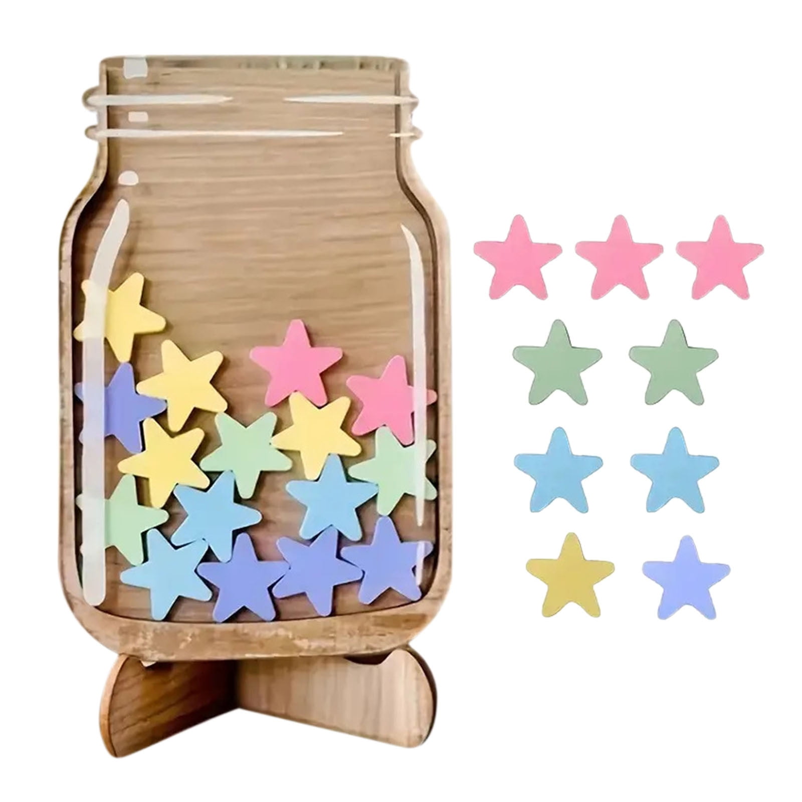 4 Pcs Star Reward Jar with Tokens - Motivational Tool for Positive ...