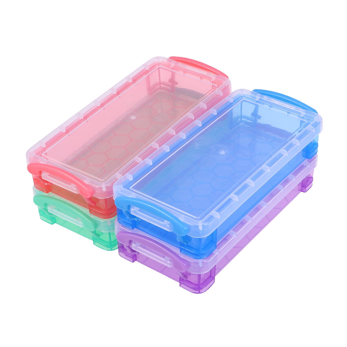 4 Pcs Stationery Supplies Desk Storage Containers Pencil Case - Walmart.com