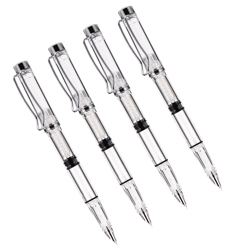 4 Pcs Steel Pen Piston Ink Fountain Signature Japanese Students Pens ...