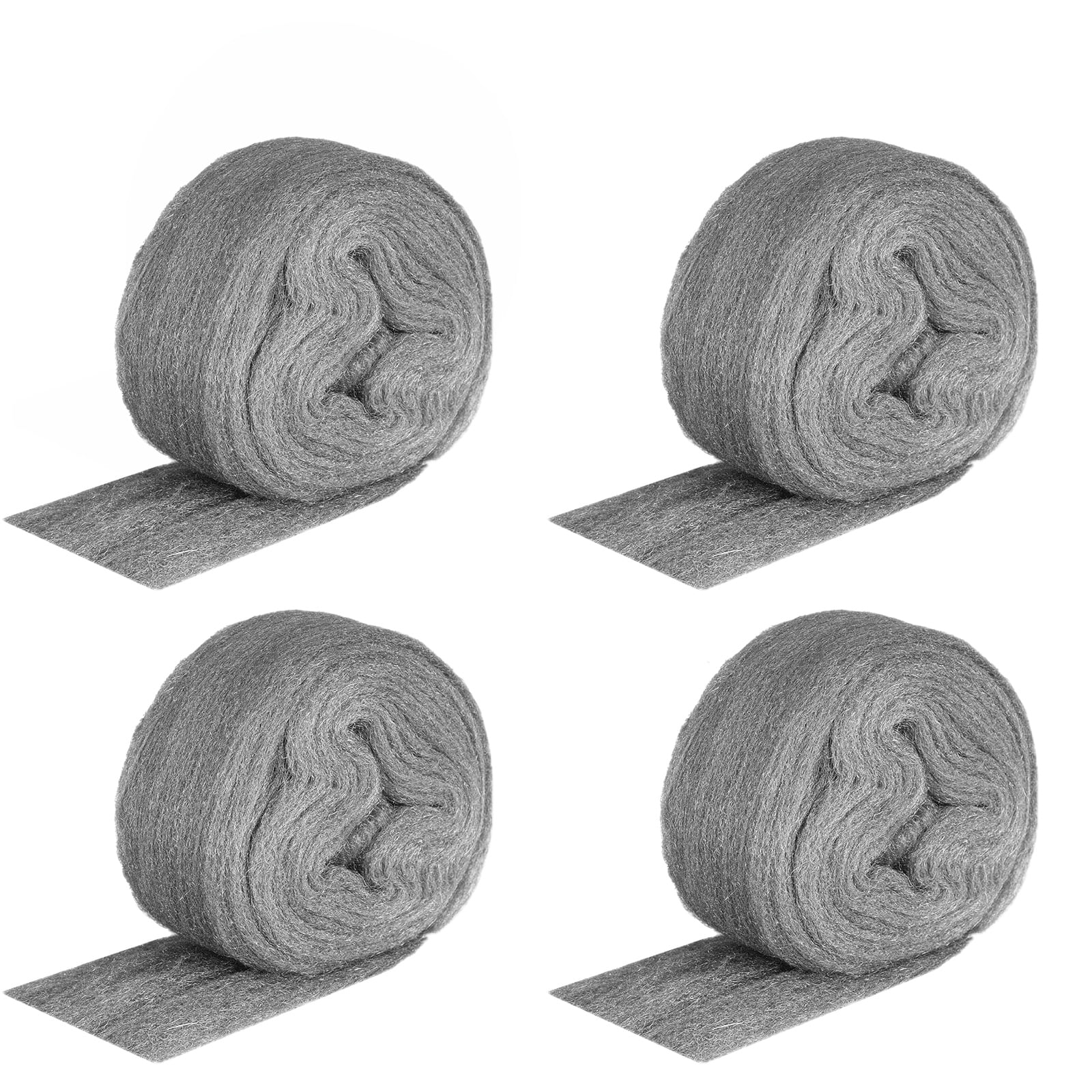 4 Pcs Steel Wool for Mice Control 3in x 13ft Steel Wool, Gap Filter for ...