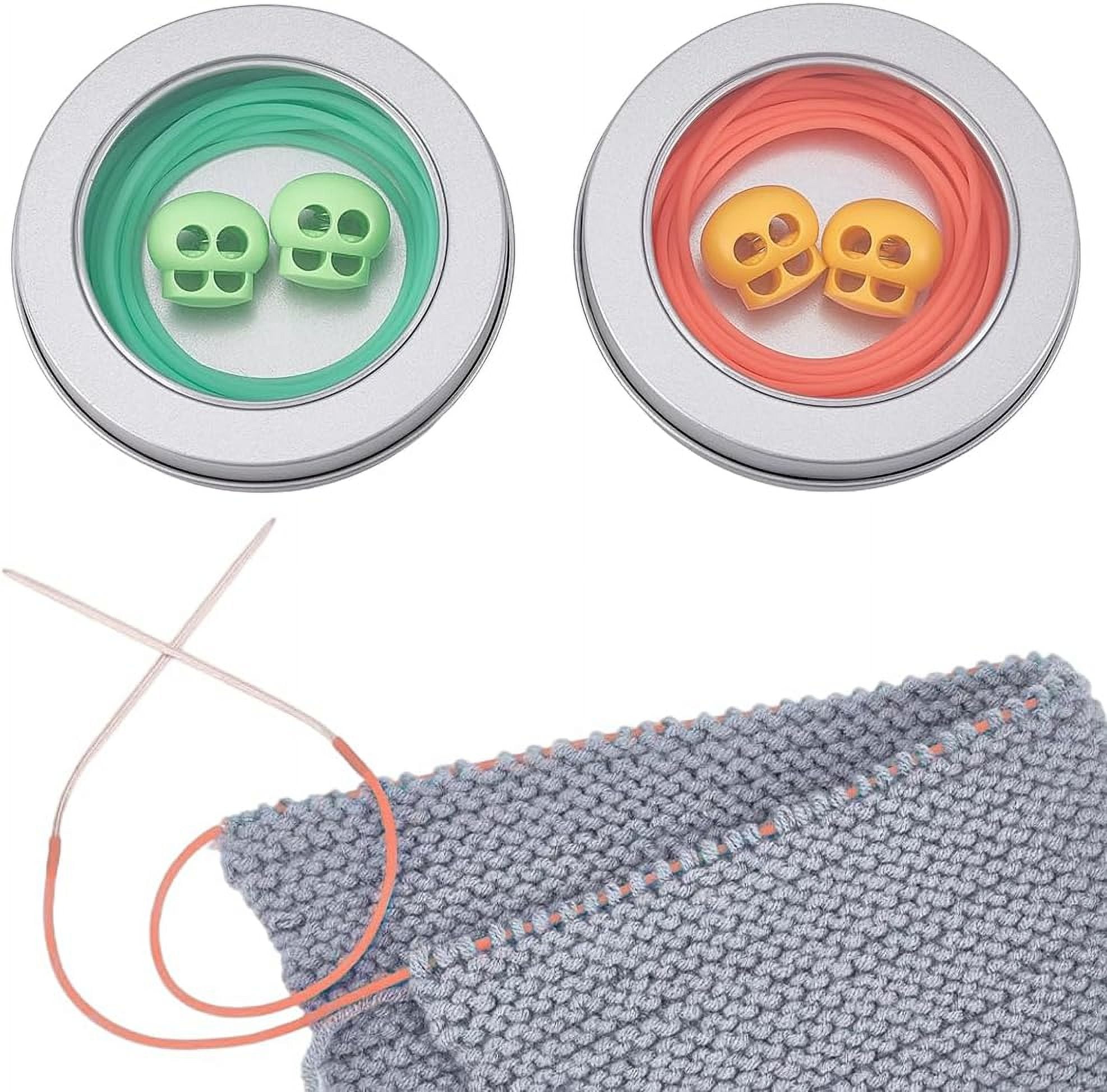 4 Pcs Stitch Stopper Set 2 Colors Oval 2-Hole Plastic Cord Locks with ...