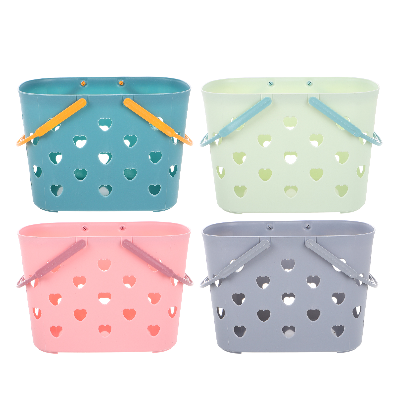 4 Pcs Storage Basket Toiletries with Handle Toiletry Bucket Baskets ...