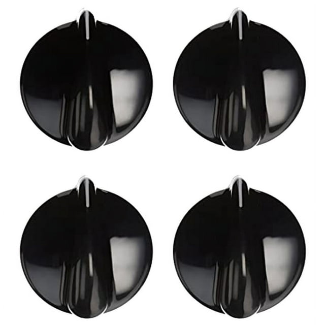 4 Pcs Stove Knobs, Burner Control Knob, Range Knobs Gas Black Range ...